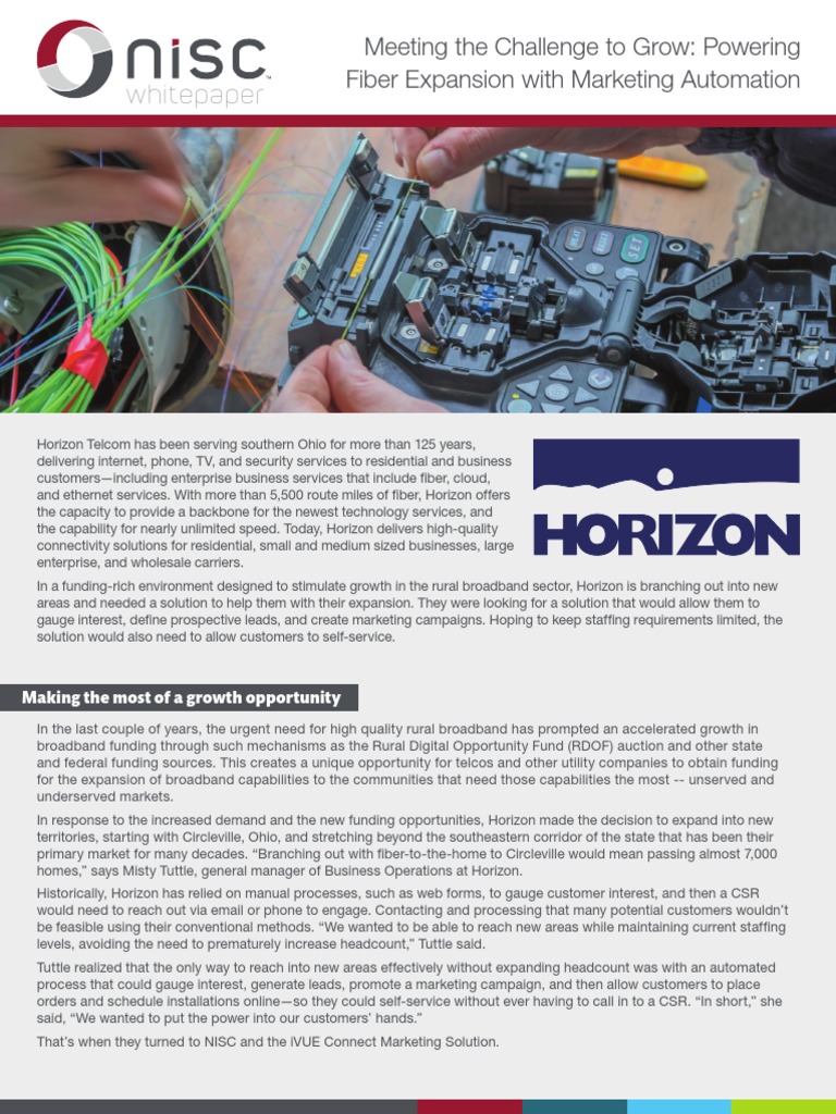 Nisc Horizon Telcom Case Study | PDF | Customer Relationship Management | Marketing