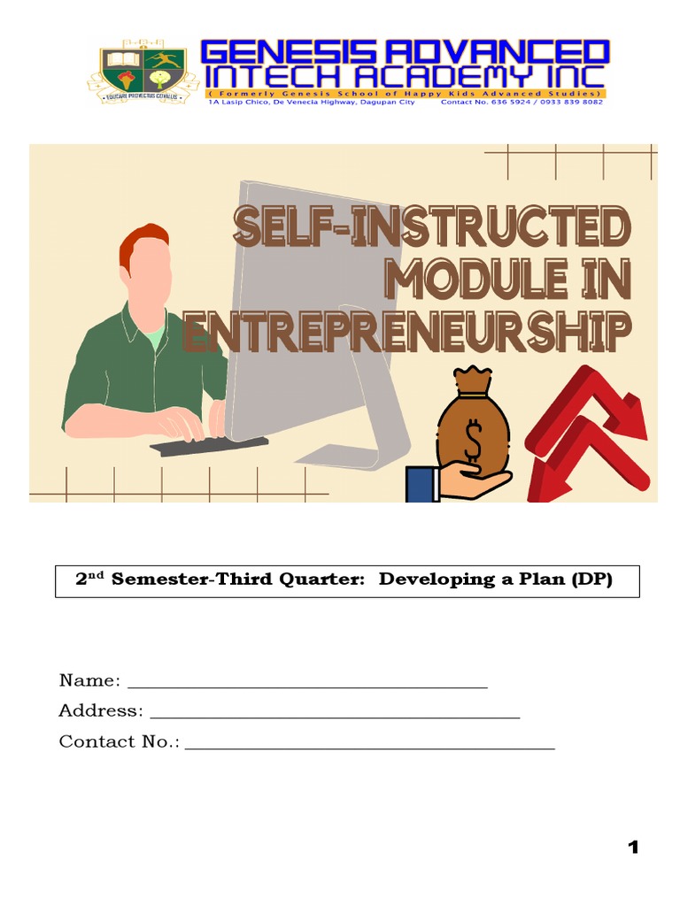 2 Semester-Third Quarter: Developing A Plan (DP) | PDF ...