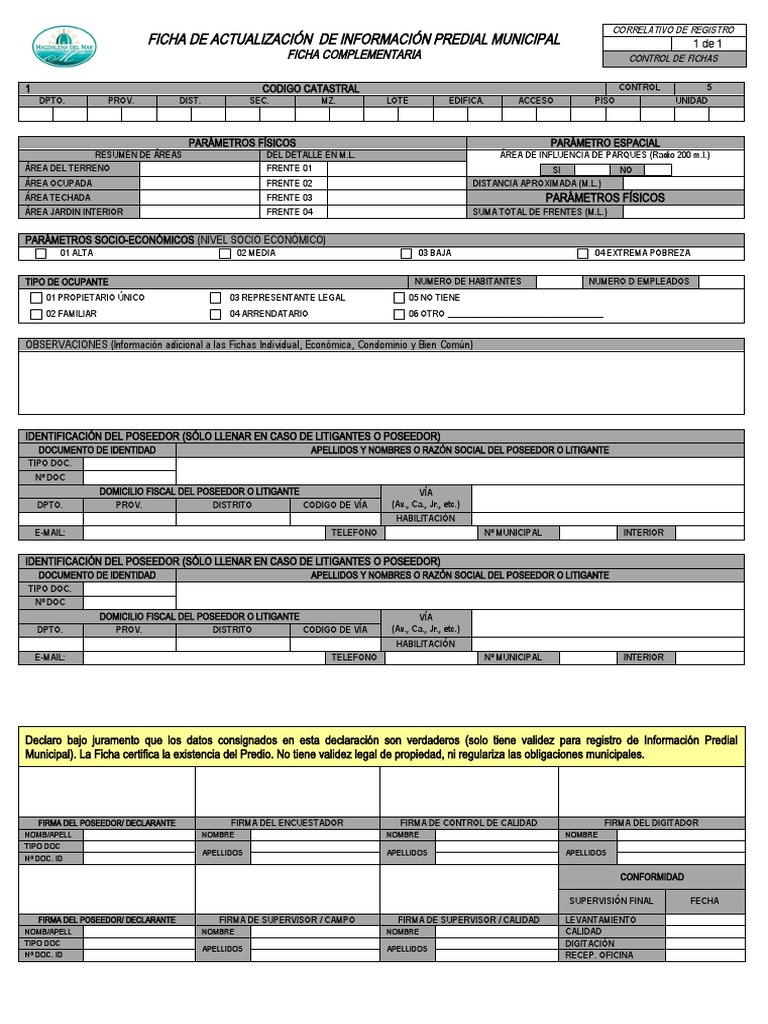 Ficha Complementaria | PDF