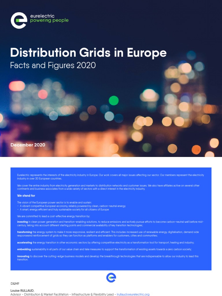 Distribution Grids in Europe: Facts and Figures 2020 | PDF | Electrical ...