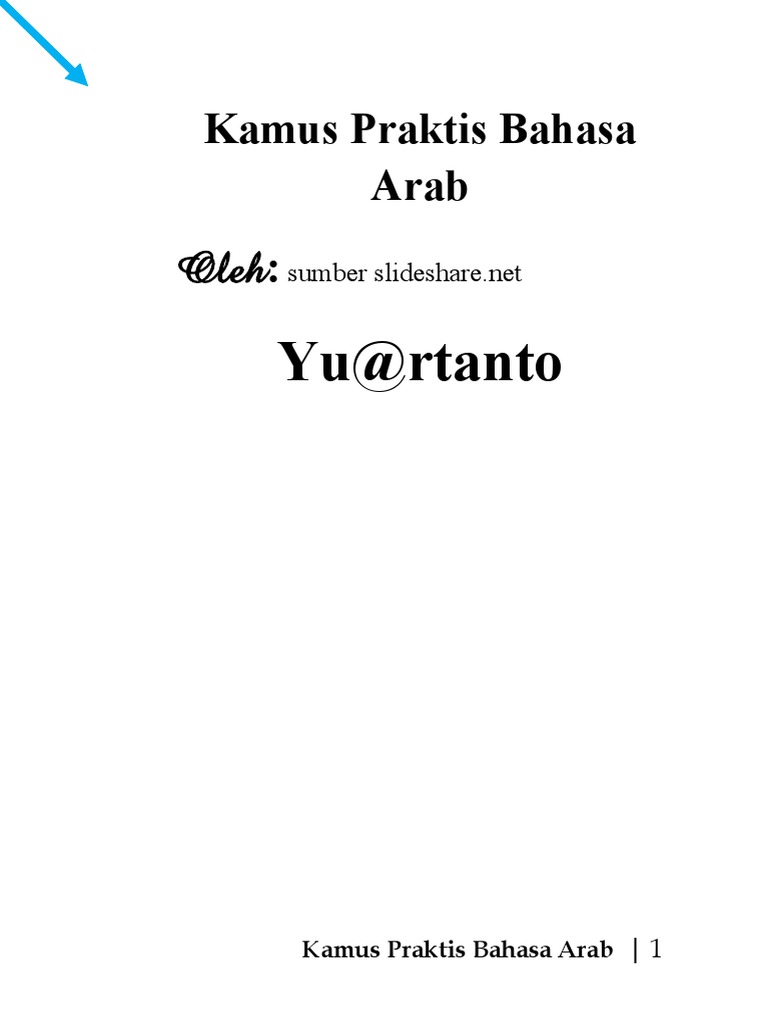 Kamus Praktis Bahasa Arab Lengkap | PDF