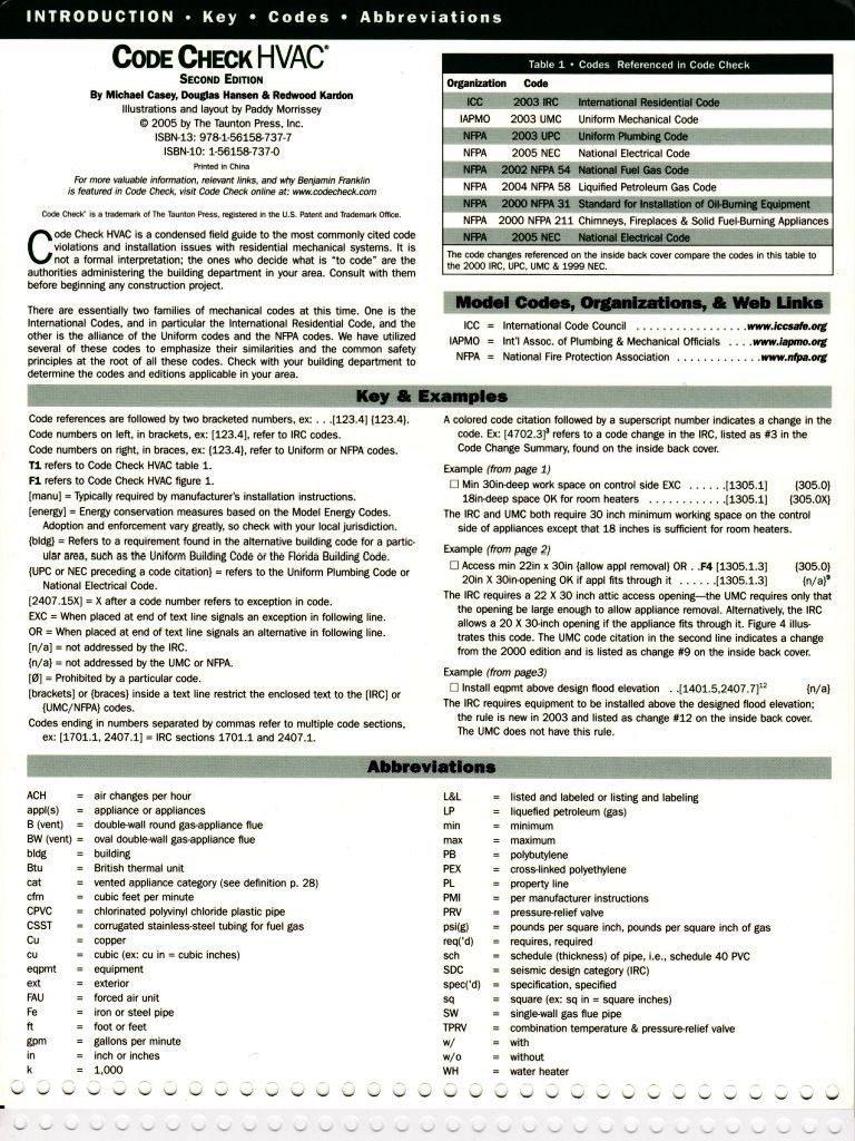HVAC Code Check and Standards Guide | PDF