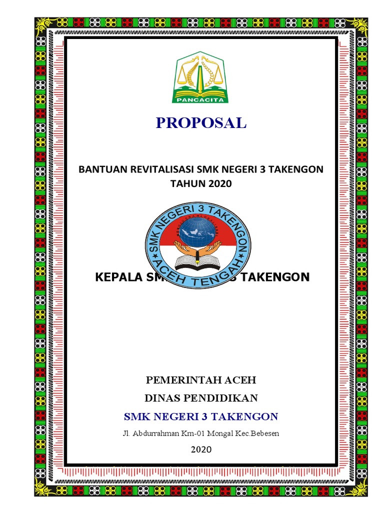 Proposal Revitalisasi | PDF