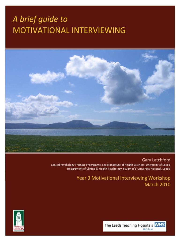 Motivational Interviewing in CF Care | PDF | Behavioural Sciences ...