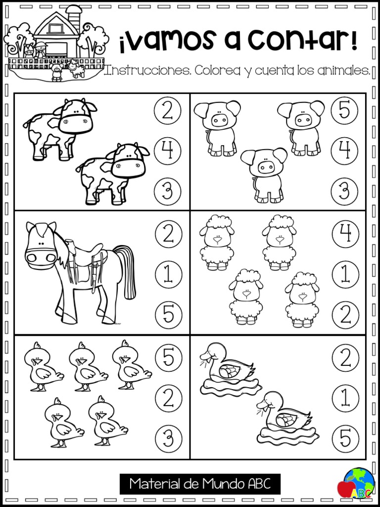 Actividades Conteo Al 1 Al 10 | PDF