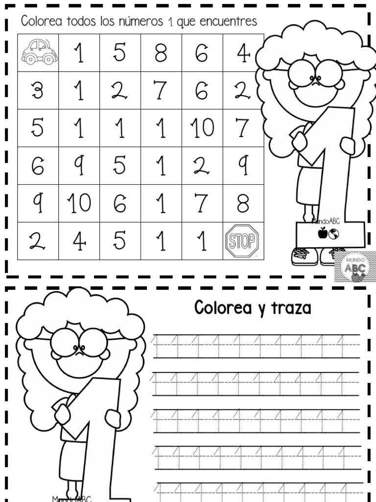Actividades Numeros 1 Al 10 | PDF