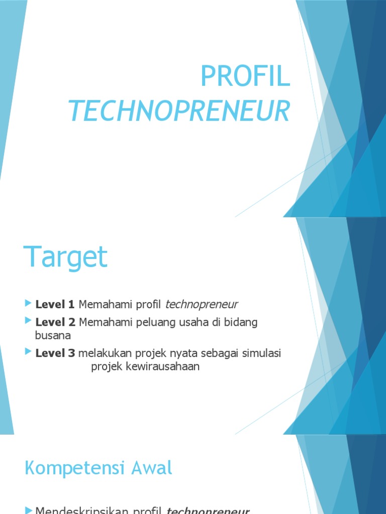 Profil Technopreneur | PDF | Seni