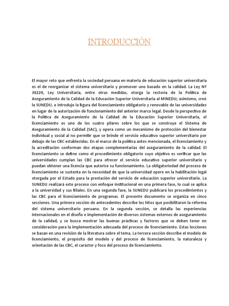 Condiciones Basicas de Calidad | PDF | Calidad (comercial) | Educación más alta