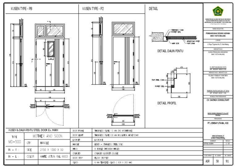 Ukuran Pintu Steel Door | PDF