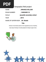 Geography Field Project | PDF | Hydroelectricity | Nature