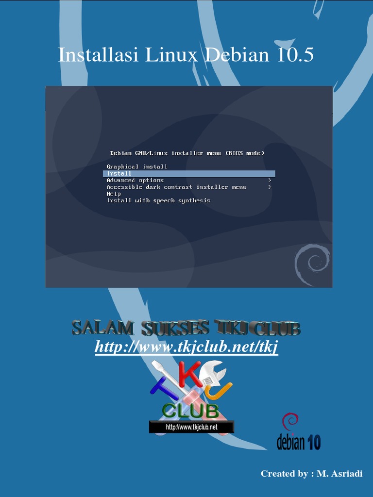 Installasi Linux Debian 10.5 | PDF | Komputer | Teknologi & Rekayasa