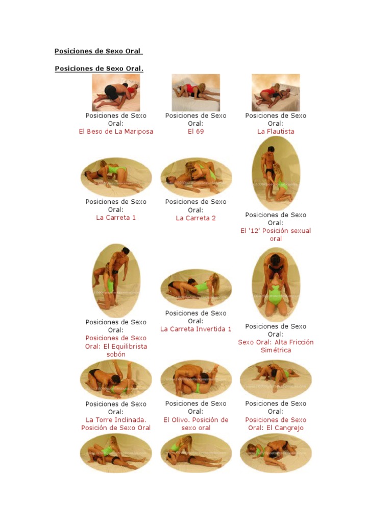 Posiciones de Sexo Oral | PDF | Sexo oral | Reproducción sexual
