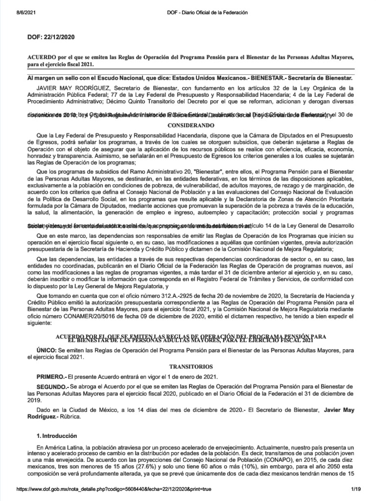 Formato Unico Del Bienestar Pagina 16 y 17 | PDF | Pensión | México Formato Unico Del Bienestar Pagina 16 y 17 | PDF | Pensión | México