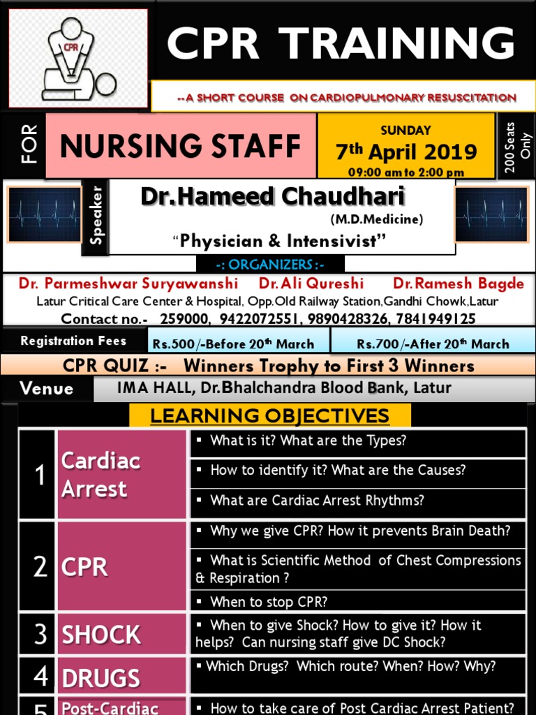 CPR Training: Nursing Staff | PDF | Cardiopulmonary Resuscitation ...