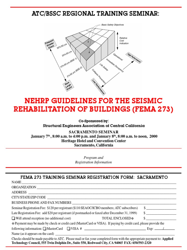 Nehrp Guidelines For The Seismic Rehabilitation of Buildings (Fema 273 ...