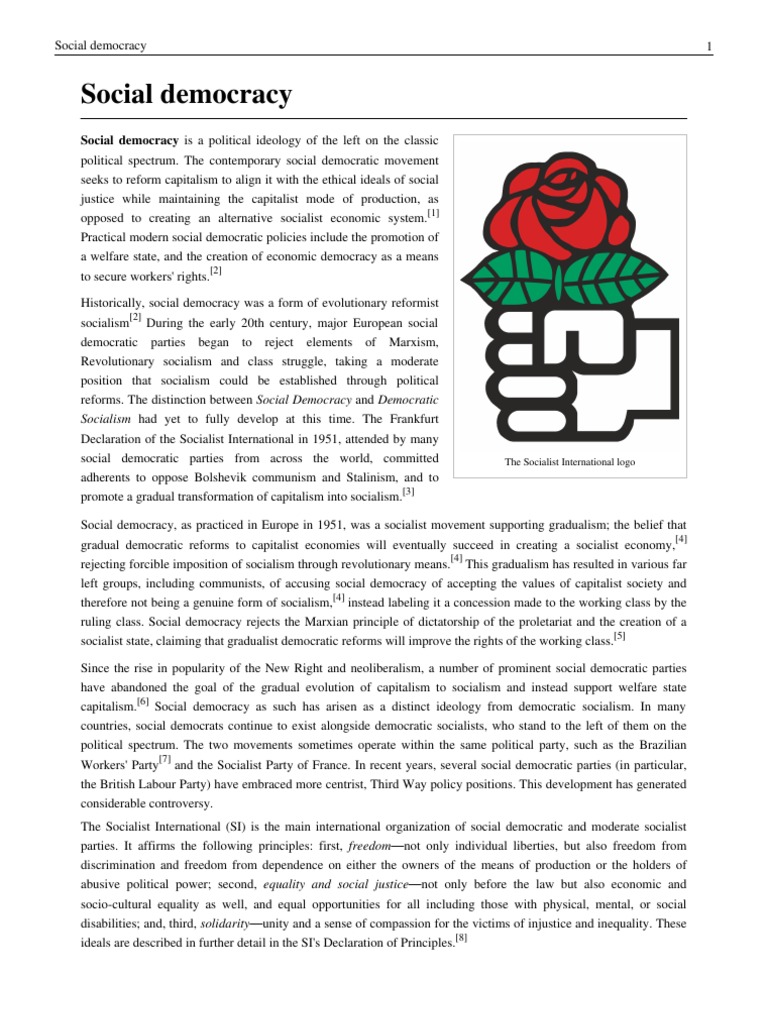Social Democracy | PDF | Social Democracy | Socialism