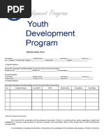 Youth Profile Form: Office of The Sangguniang Kabataan | PDF