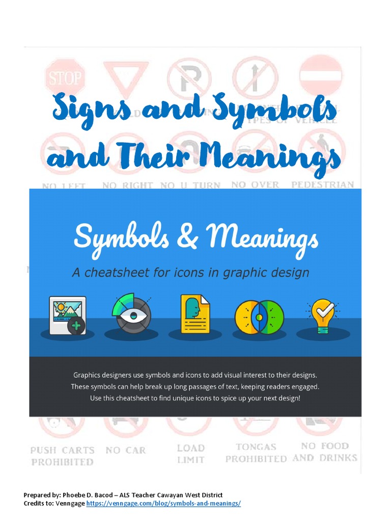 Signs and Symbols and Their Meanings | PDF | Symbols | Logos