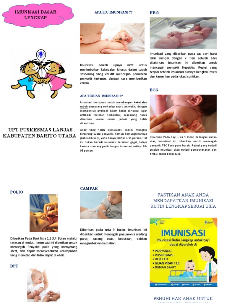 Leaflet Imunisasi | PDF
