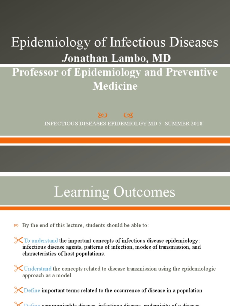Epidemiology of Infectious Diseases | PDF | Infection | Epidemiology
