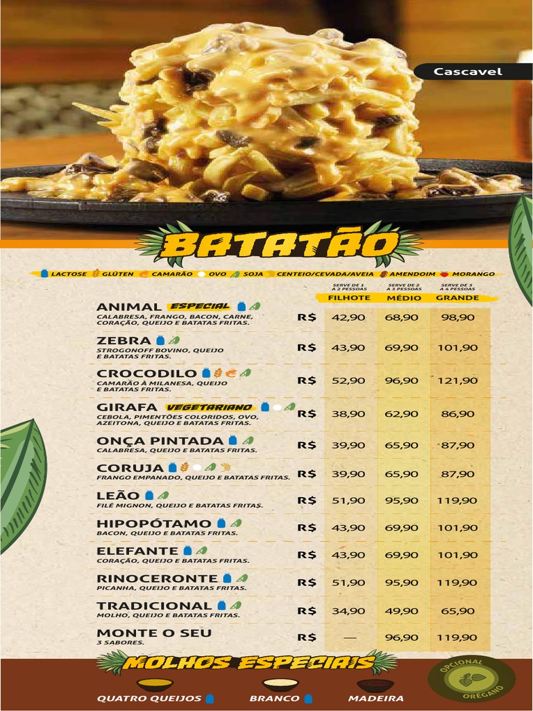 Cardapio Mundo Animal | PDF | Ingredientes de alimentos | Culinária