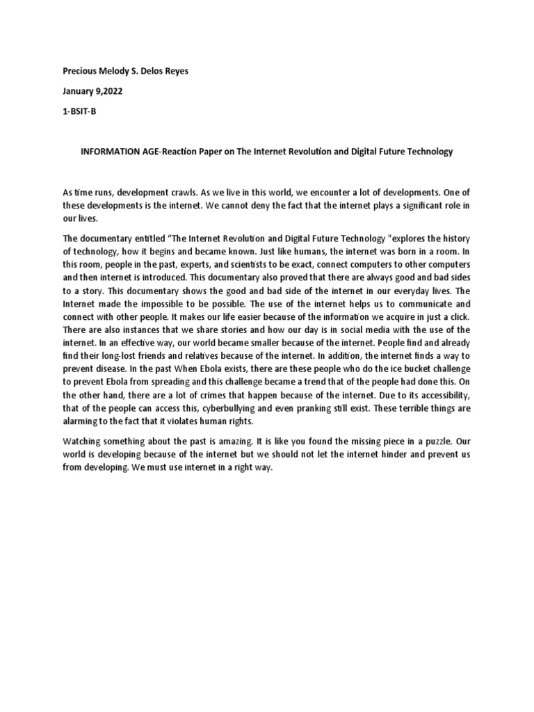 Internet's Impact on Modern Life | PDF