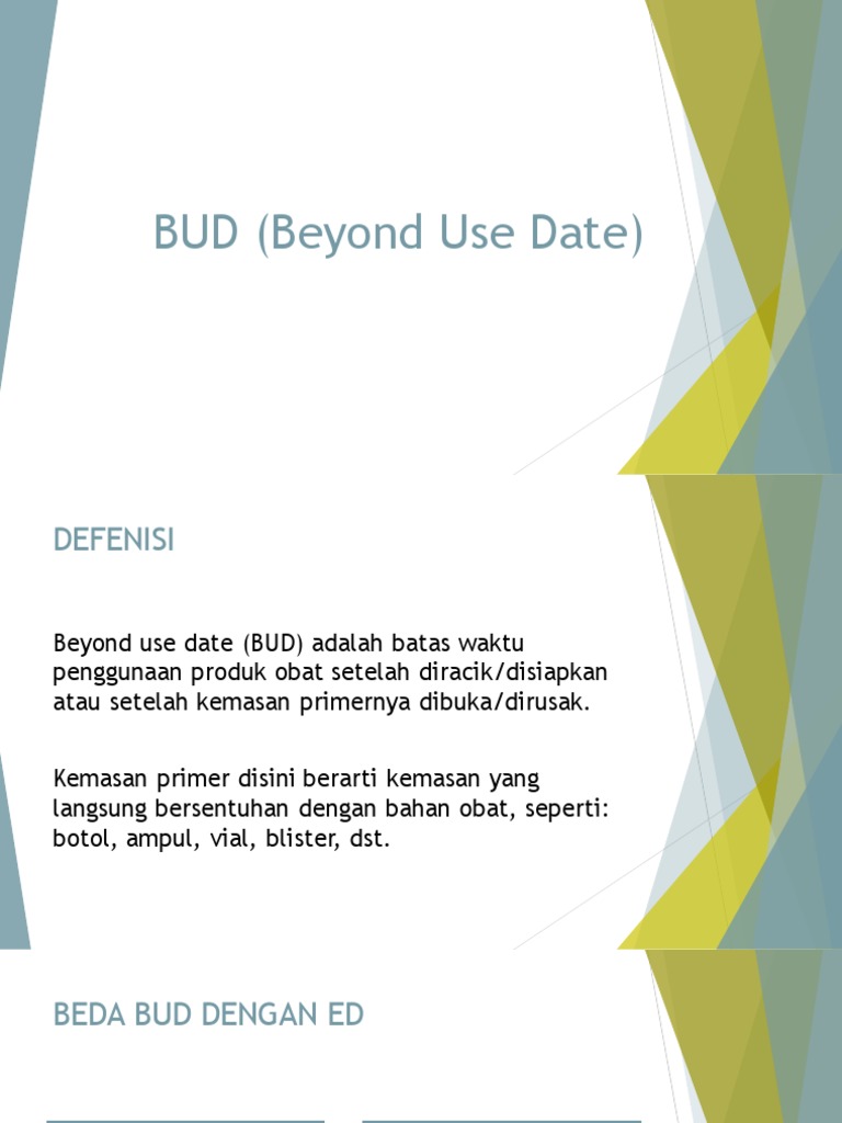 BUD (Beyond Use Date) | PDF