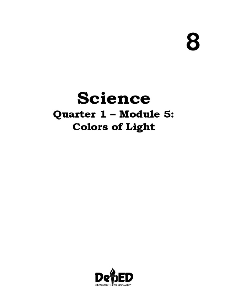 Science8 q1 Mod5 Colors-Of-light FINAL07282020 | PDF | Refraction | Prism