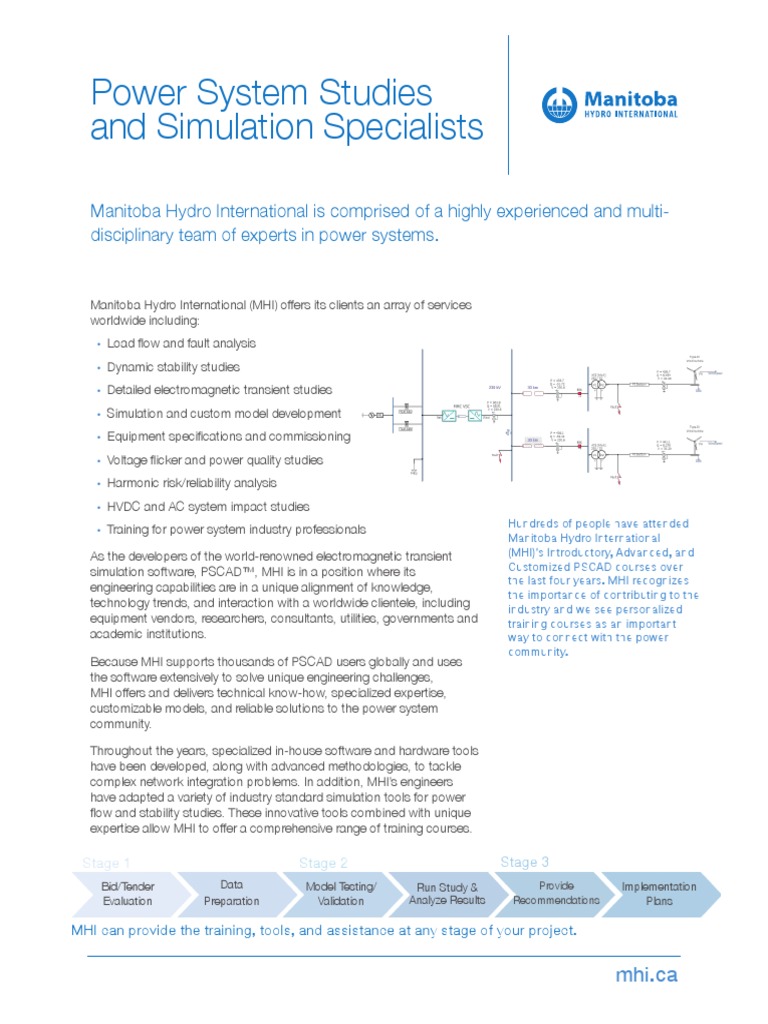 Power System Studies and Simulation Specialists | PDF | High Voltage ...