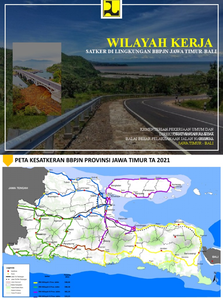 Peta Satker PJN Jatim-Bali 2021 | PDF