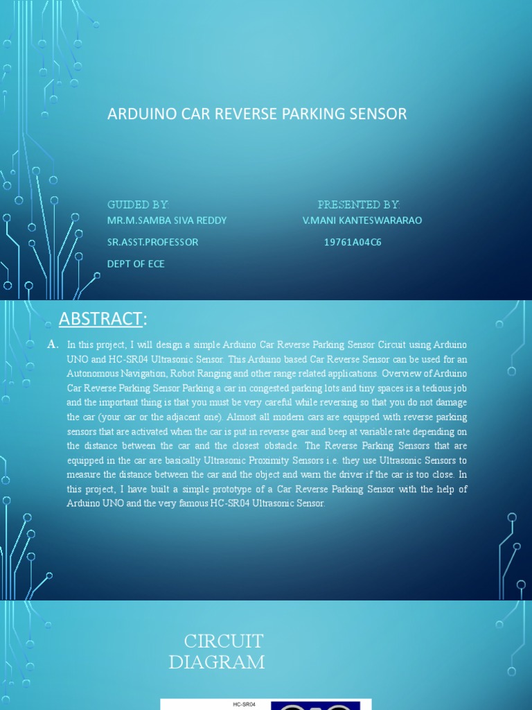 Arduino Car Reverse Parking Sensor | PDF | Arduino | Sensor