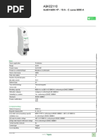 Product Datasheet: Miniature Circuit Breaker - iK60N - 1P - 6 A - C ...