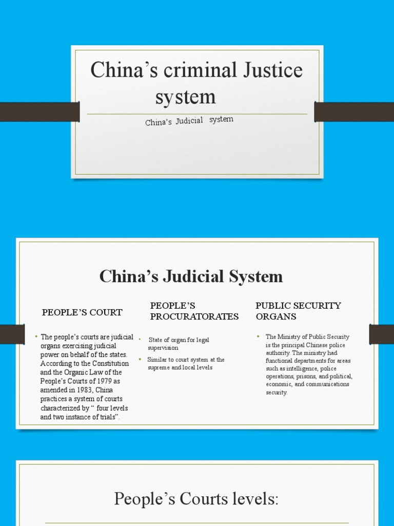 China's Judicial System-1 | Download Free PDF | Judiciaries | Courts