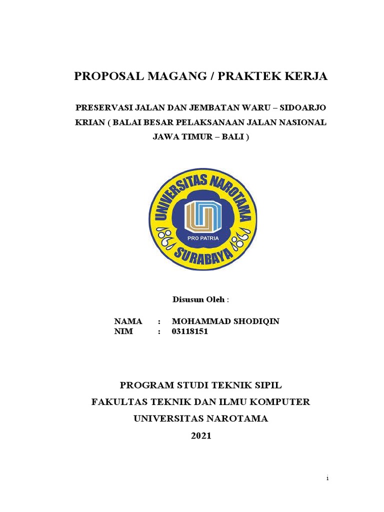 Proposal Magang | PDF