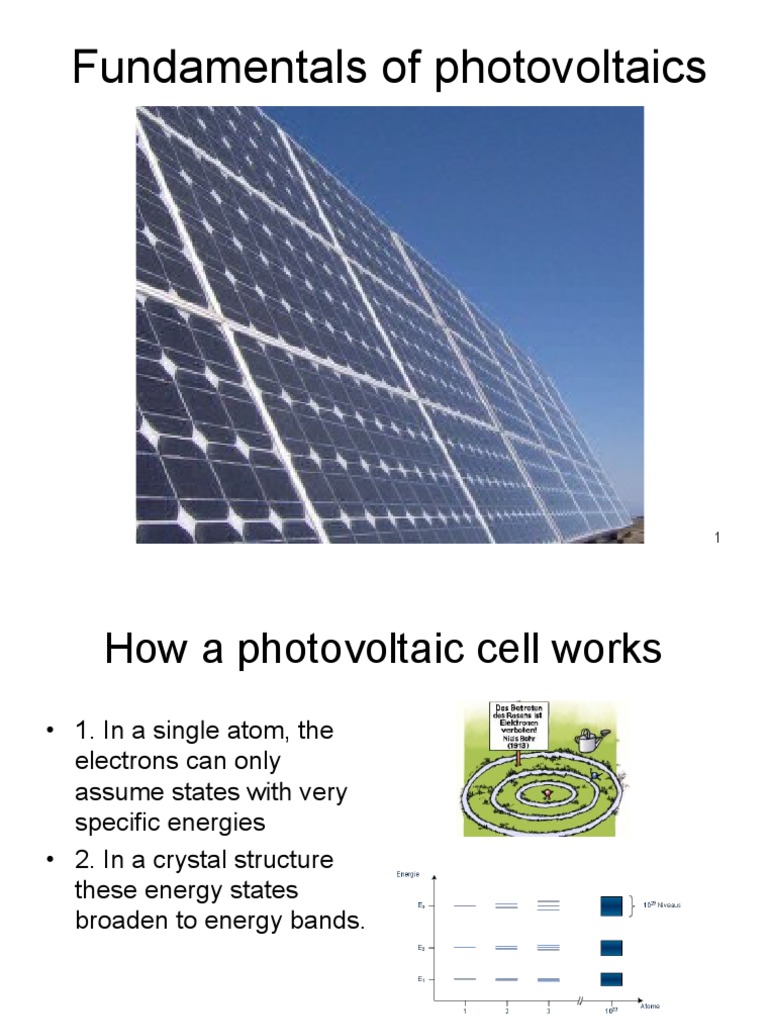 1 Fundamentals PV Energy Conversion | PDF | Diode | Photovoltaics