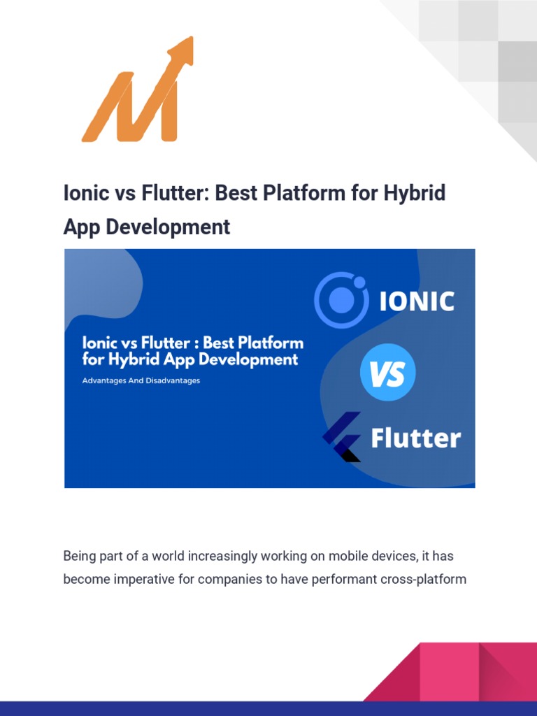 Ionic Vs Flutter - Best Platform For Hybrid App Development | PDF | Mobile App | Cross Platform ...