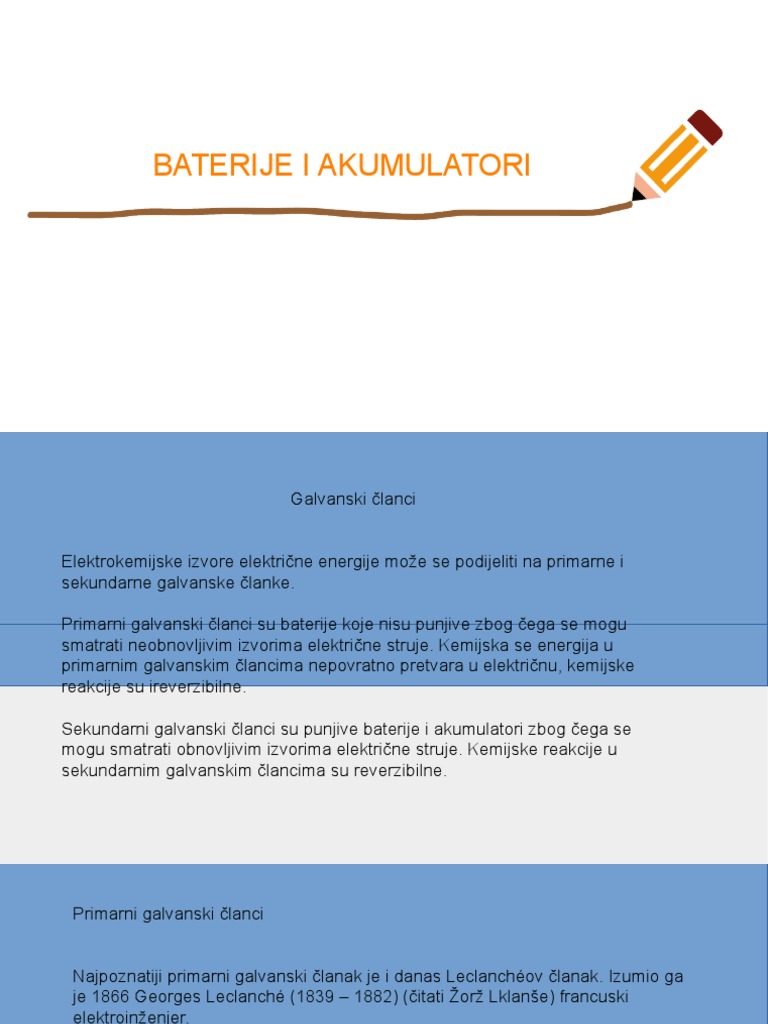 Baterije I Akumulatori | PDF