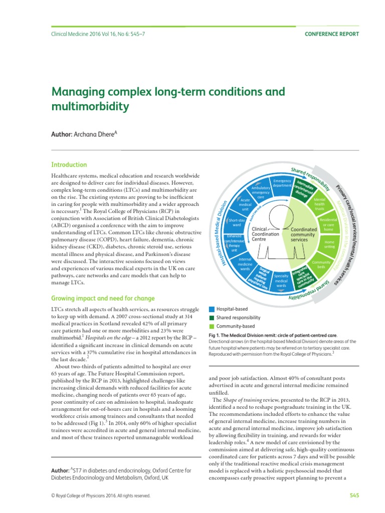 Managing Complex Long-Term Conditions and Multimorbidity: Author ...