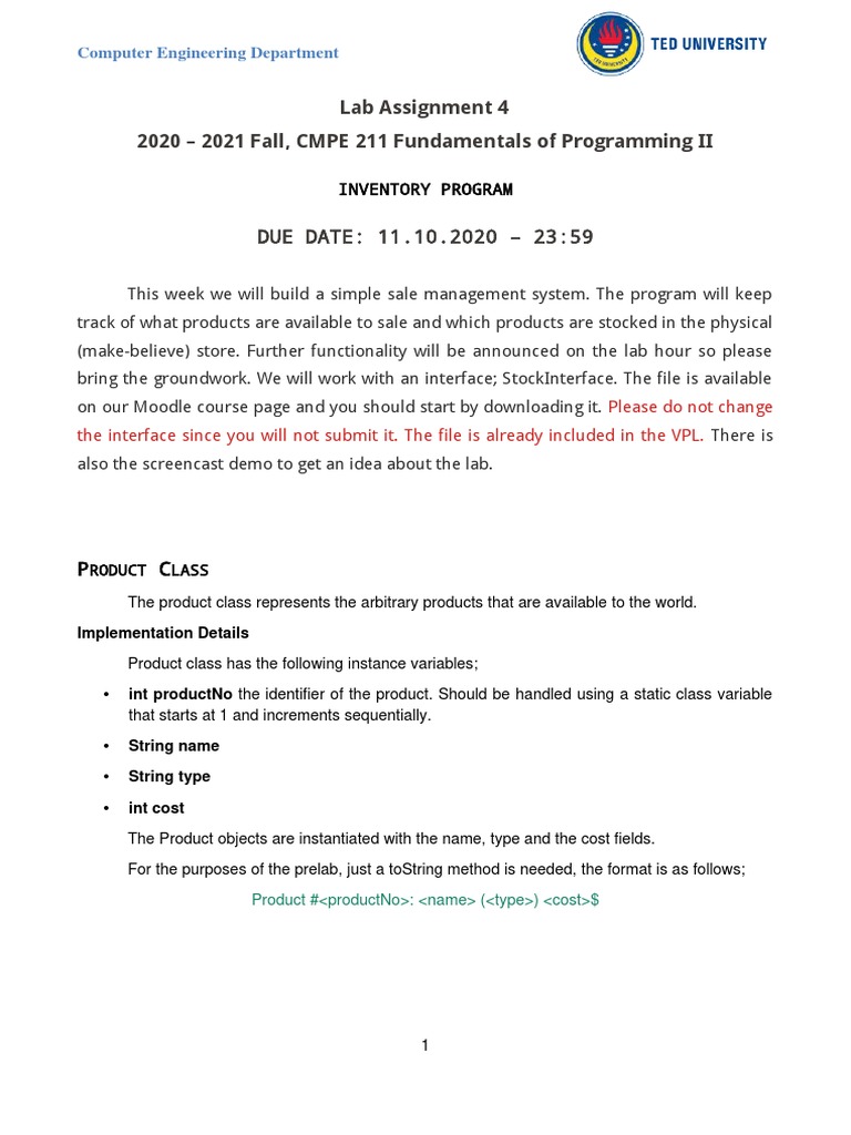 Lab Assignment 4 2020 - 2021 Fall, CMPE 211 Fundamentals of Programming ... Lab Assignment 4 2020 - 2021 Fall, CMPE 211 Fundamentals of Programming ...