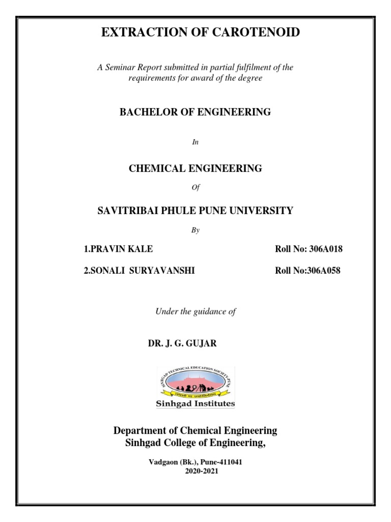 Carotenoid Extraction Techniques Explained | PDF | Polyphenol | Solvent