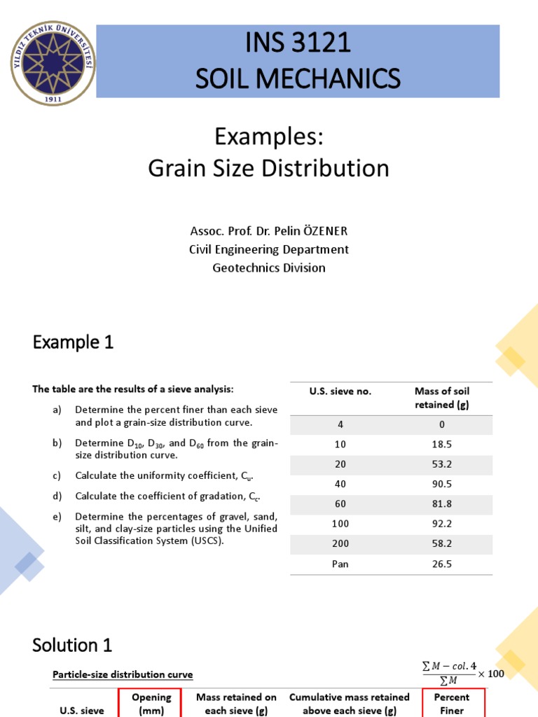 Sieve Analysis and Soil Classification | PDF | Particle Size ...