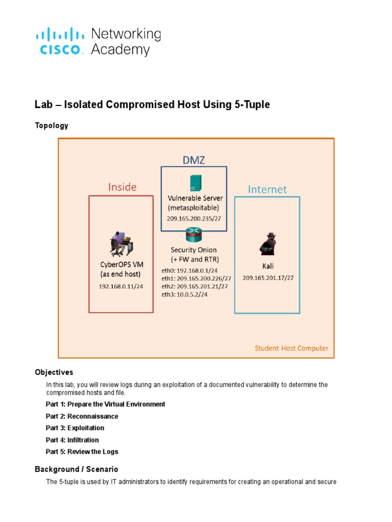 Lab - Isolated Compromised Host Using 5-Tuple | PDF | File Transfer Protocol | Superuser