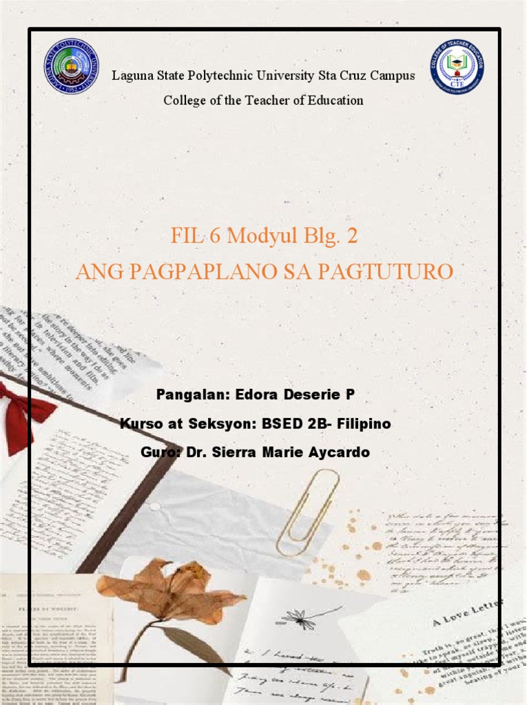 Pagtataya Modyul 2 | PDF