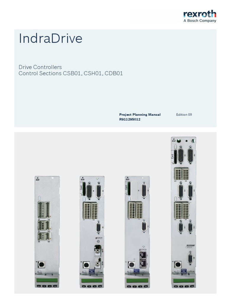 Indradrive: Drive Controllers Control Sections Csb01, Csh01, Cdb01 ...