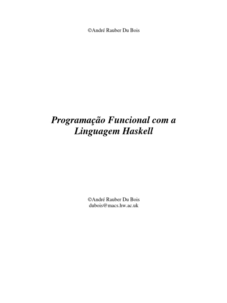 Programacao Haskell | PDF