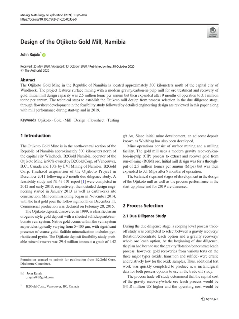 Desenho Da USINA NAMIBIA | Download Free PDF | Mill (Grinding) | Mining