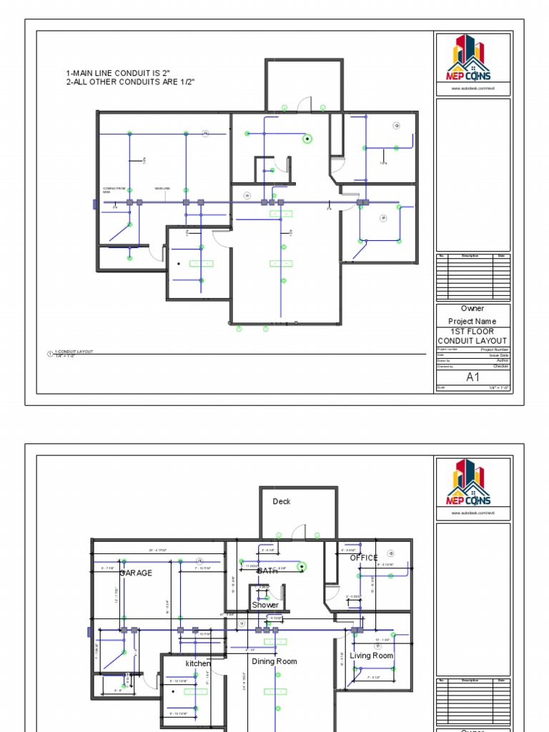 Conduit Plan Layout | PDF | Home | Buildings And Structures