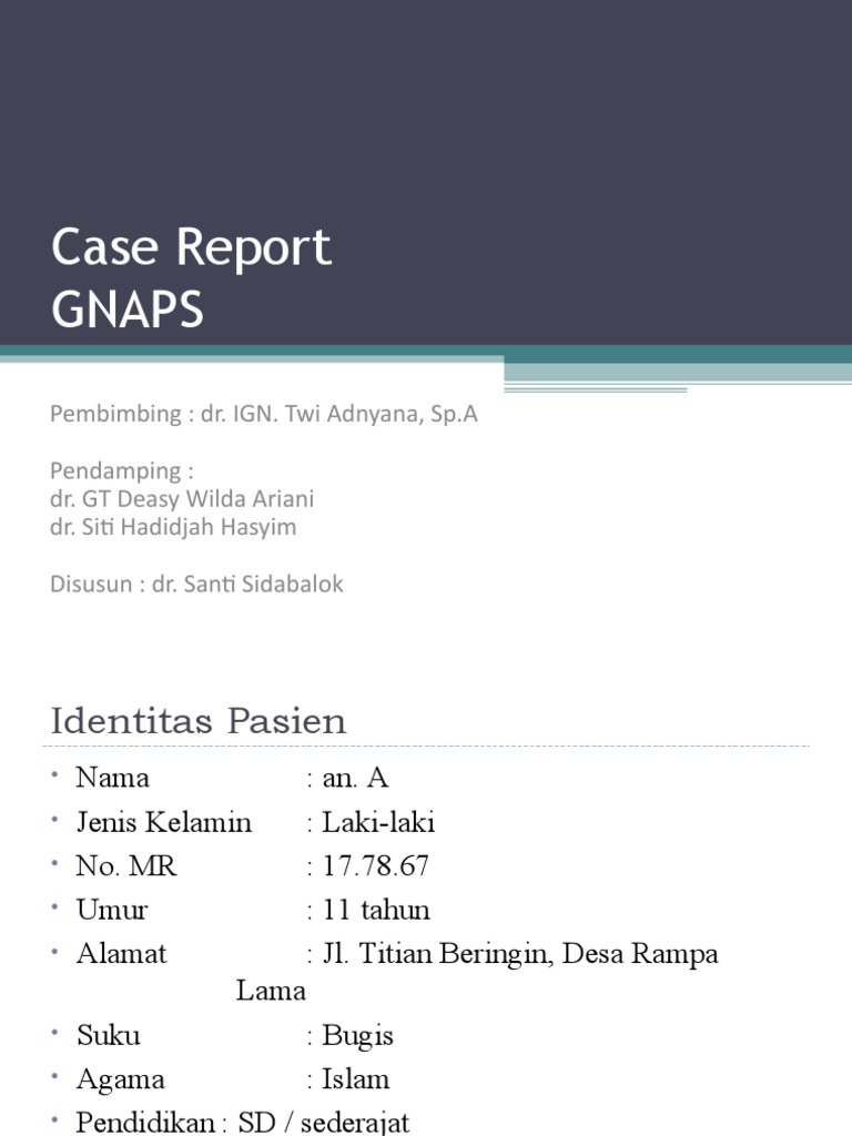 Case report-GNAPS | PDF