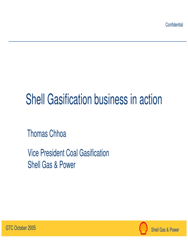 Shell Gasification Business in Action v2 | PDF | Gasification | Coal