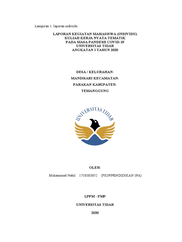 Contoh Laporan Fheby | PDF | Teknologi & Rekayasa